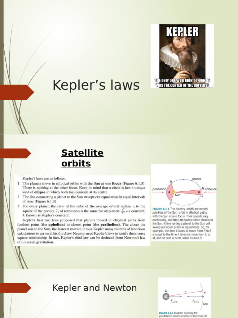Kepler’s laws | PDF