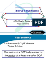 RBE2 Vs RBE3 Rigid Finite Element | PDF | Stiffness | Finite Element Method