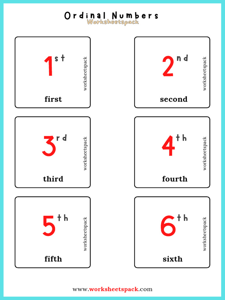 Ordinal-numbers | PDF