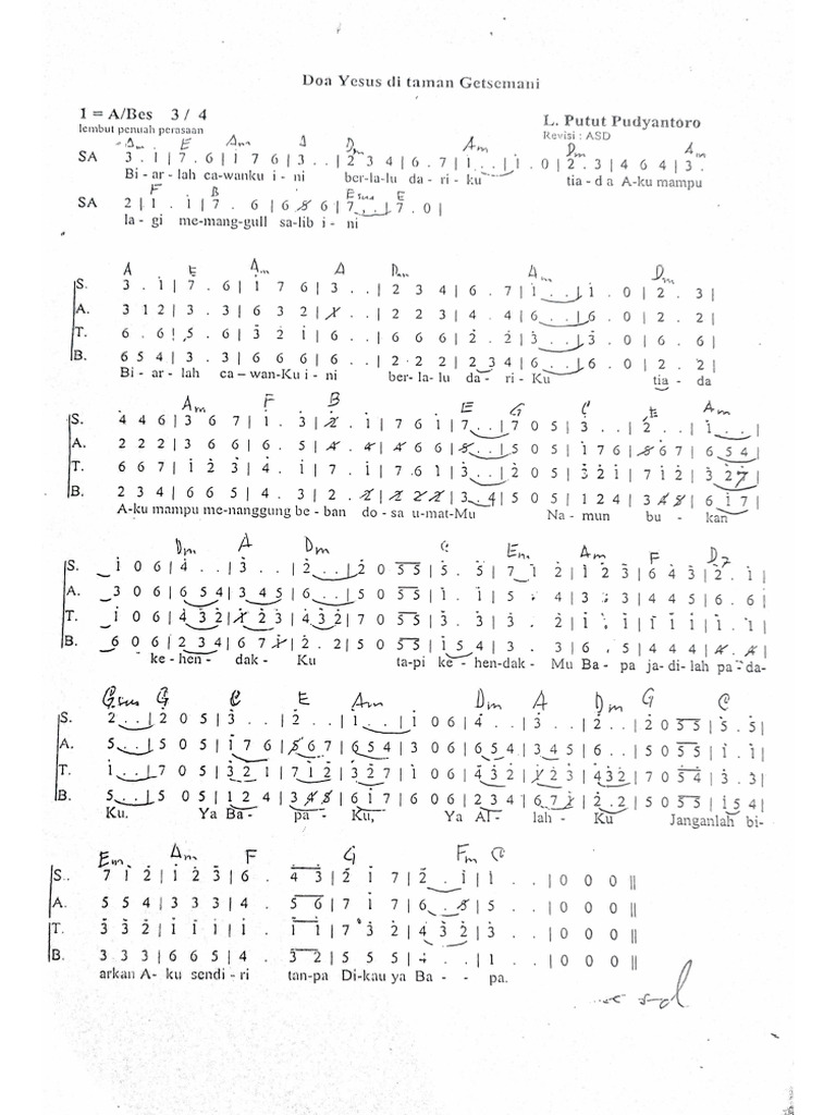 Doa Yesus Di Taman Getsemani | PDF