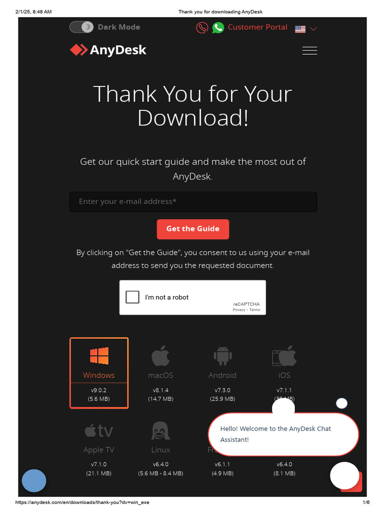 AnyDesk Quick Start Guide Download | PDF | Android (Operating System ...