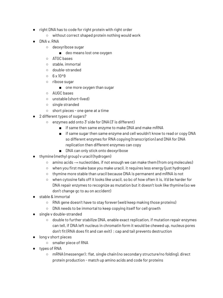 Protein Synthesis AP BIO | PDF | Translation (Biology) | Rna