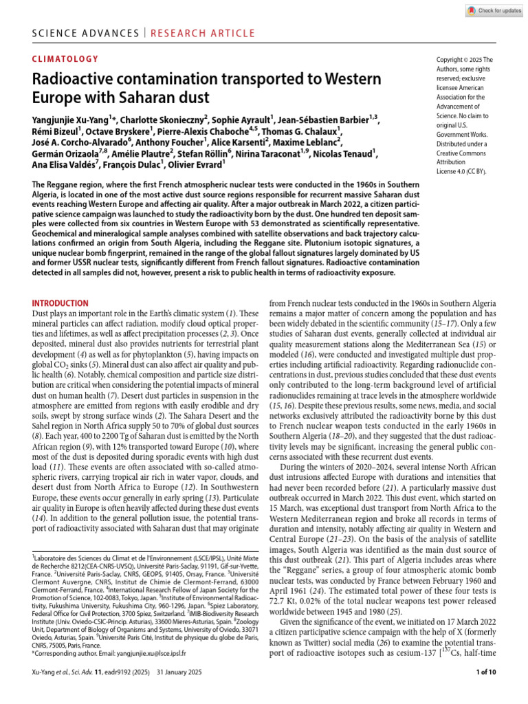 sciadv.adr9192 | PDF | Particulates | Dust