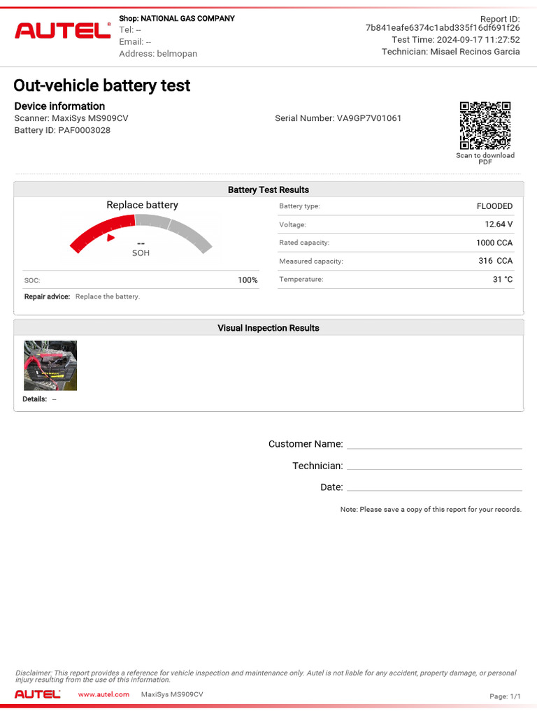 Out-vehicle battery test__20240917112752 | PDF | Manufactured Goods ...