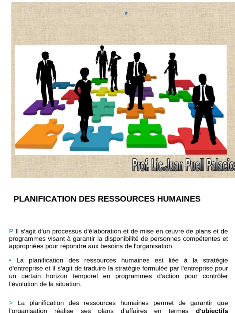 Planification Des Ressources Humaines | PDF | Gestion des ressources ...