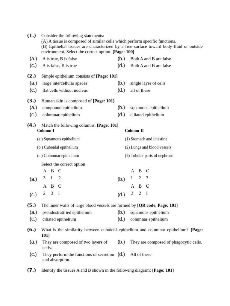 Structural Organisation in Animals | PDF | Epithelium | Muscle