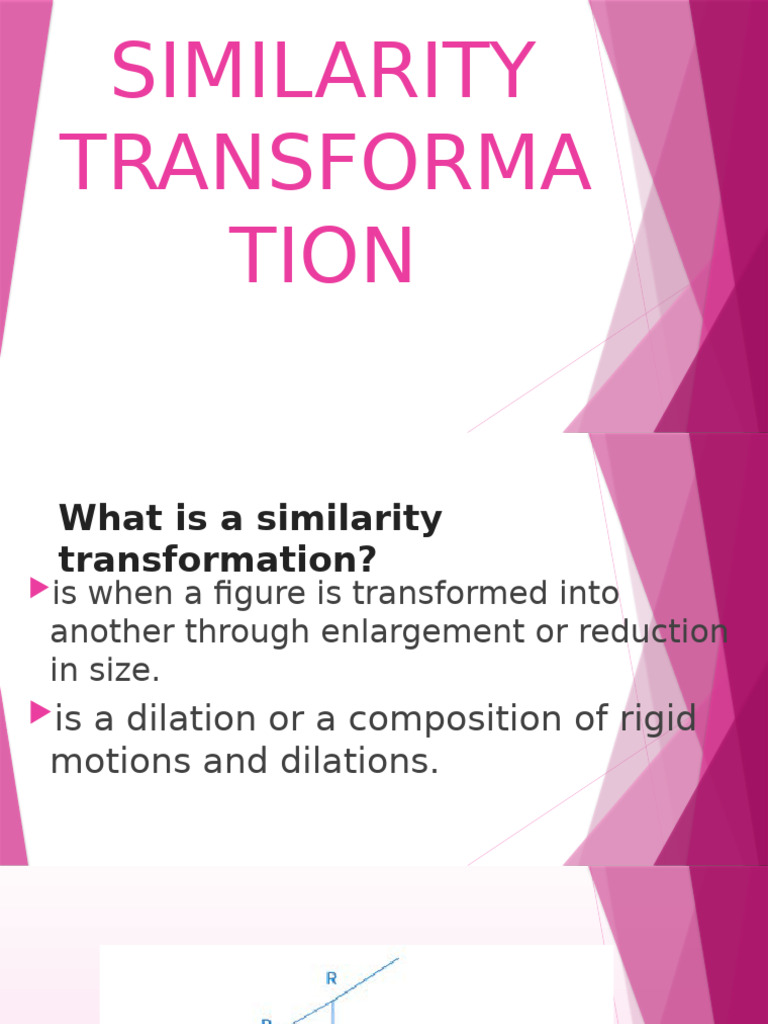 Similarity Transformation | PDF