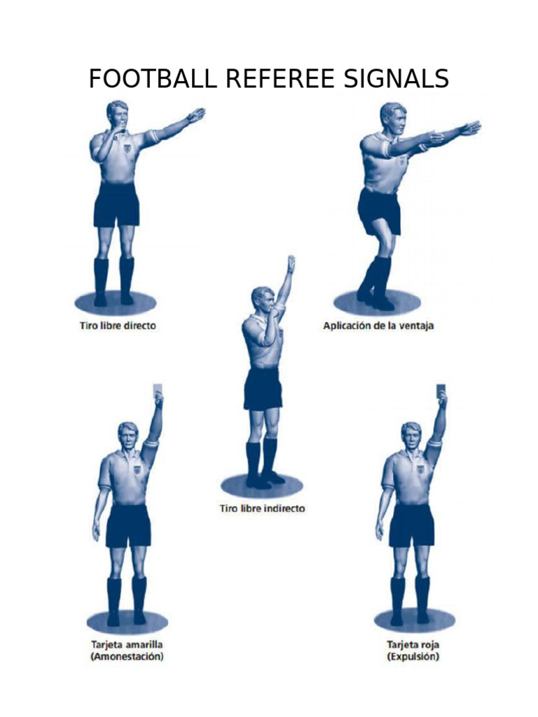 Football Referee Signals Guide | PDF