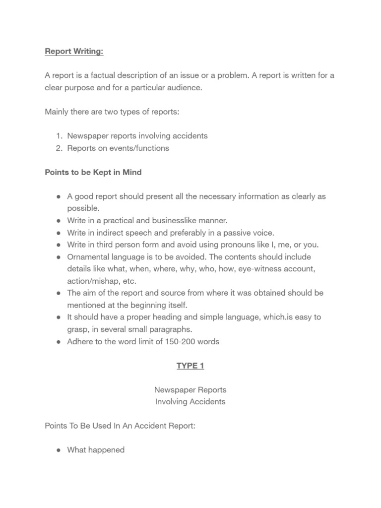 Report Writing Tips | PDF