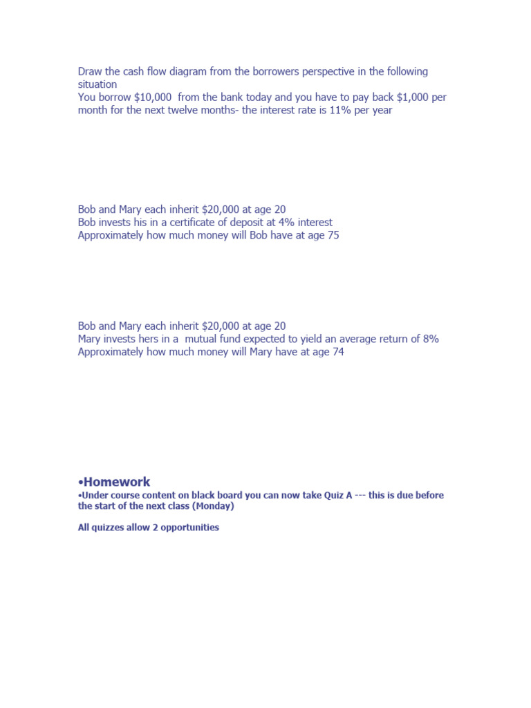 Financial Engineering - Time Value of Money | PDF