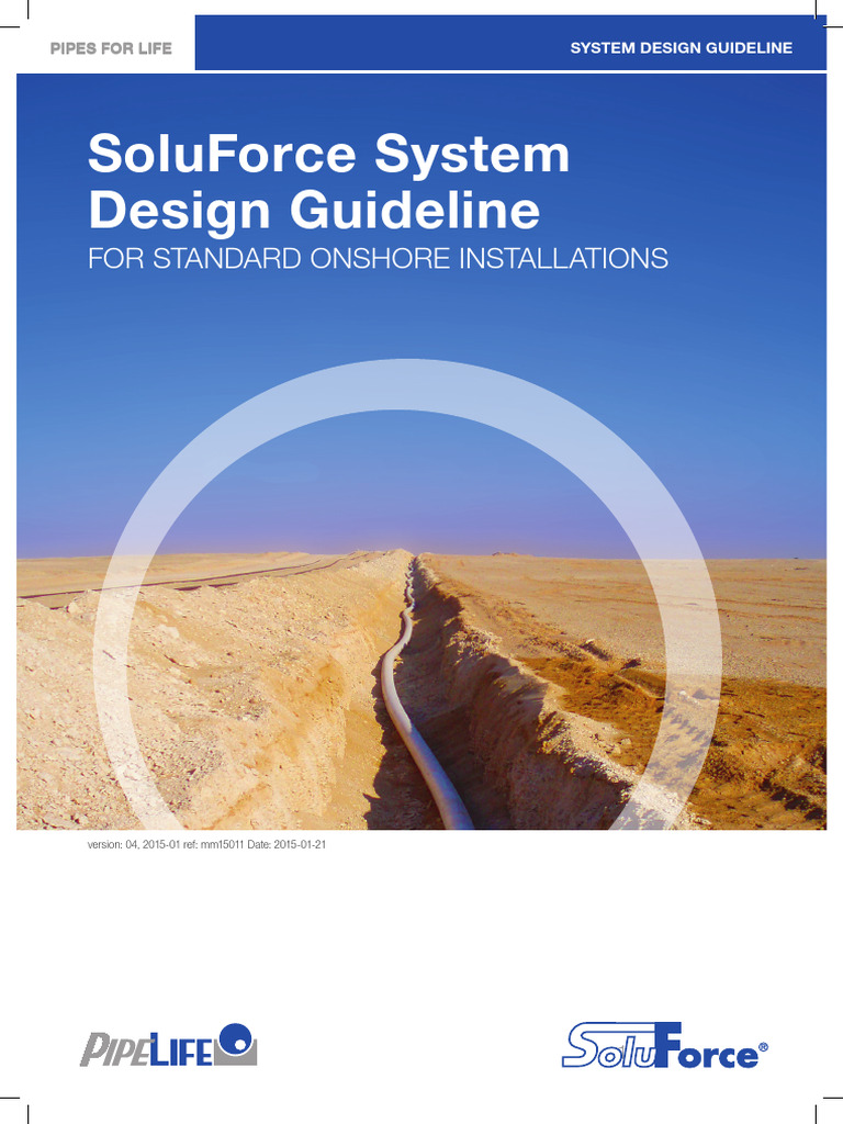 SOLUFORCE Design Guideline - Onshore FR | PDF | Pipe (Fluid Conveyance ...