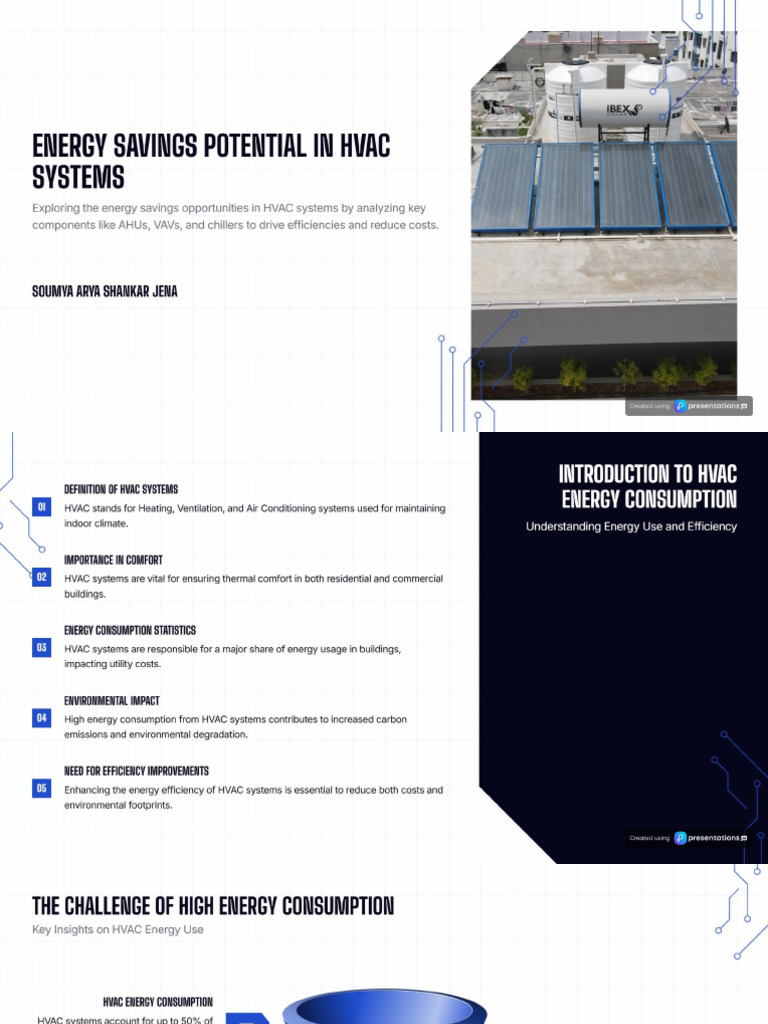 Energy Savings Potential in HVAC Systems Analysis | PDF
