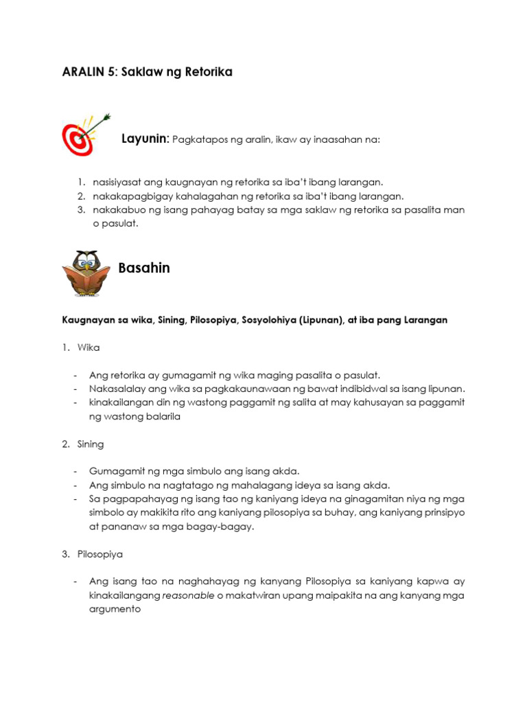 ARALIN 5-MASINING | PDF