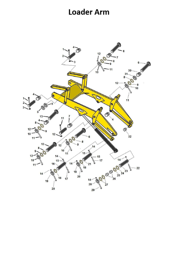 JCB Loader Arm Parts List | PDF