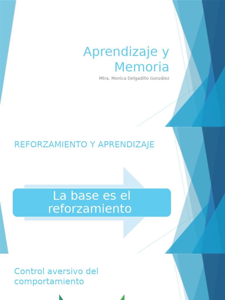 Aprendizaje | PDF | Aprendizaje | Memoria