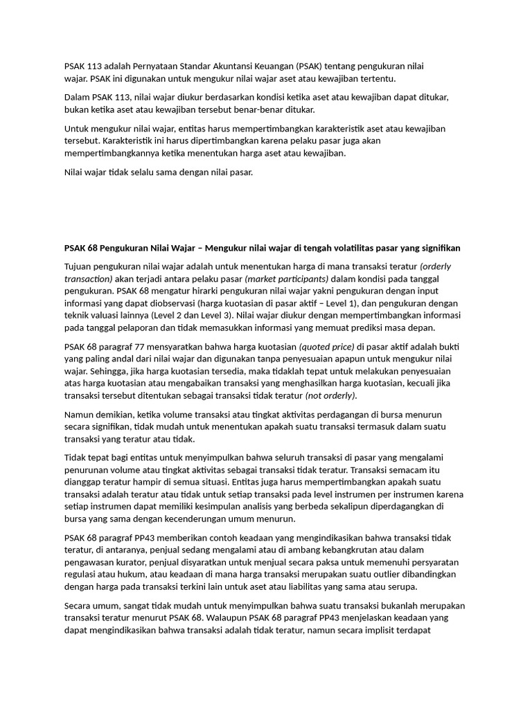 Psak 113 Materi | PDF