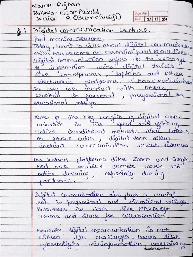 Digital Communication Test | PDF