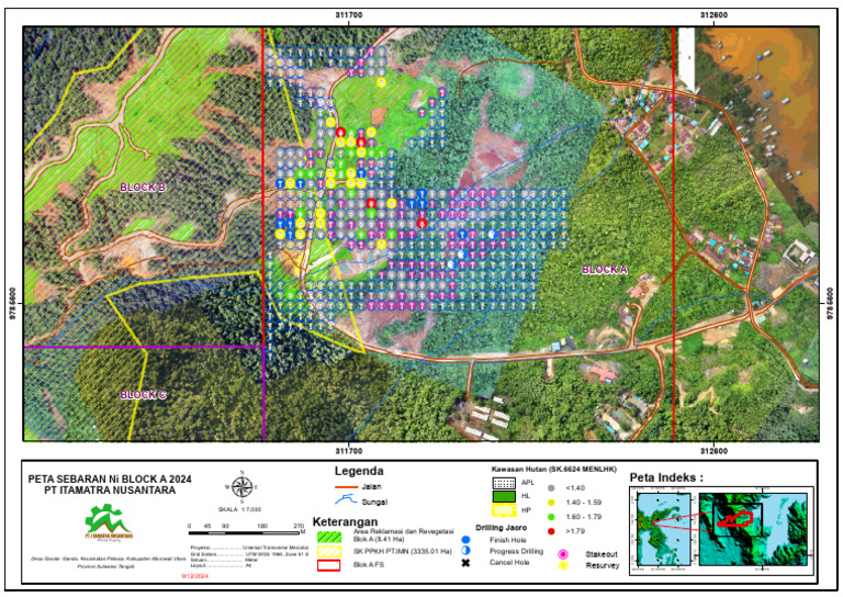 Drilling Progress Maps Blok A Week 37 - 2024-1 | PDF