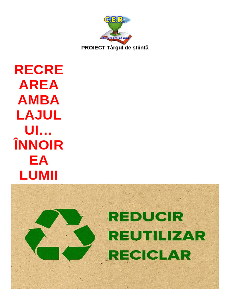 Proiectul Târgului de Științe 2021 | PDF