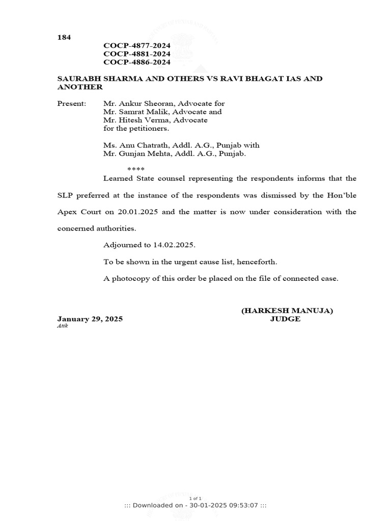 Cocp 4877 2024 29 01 2025 Interim Order | PDF