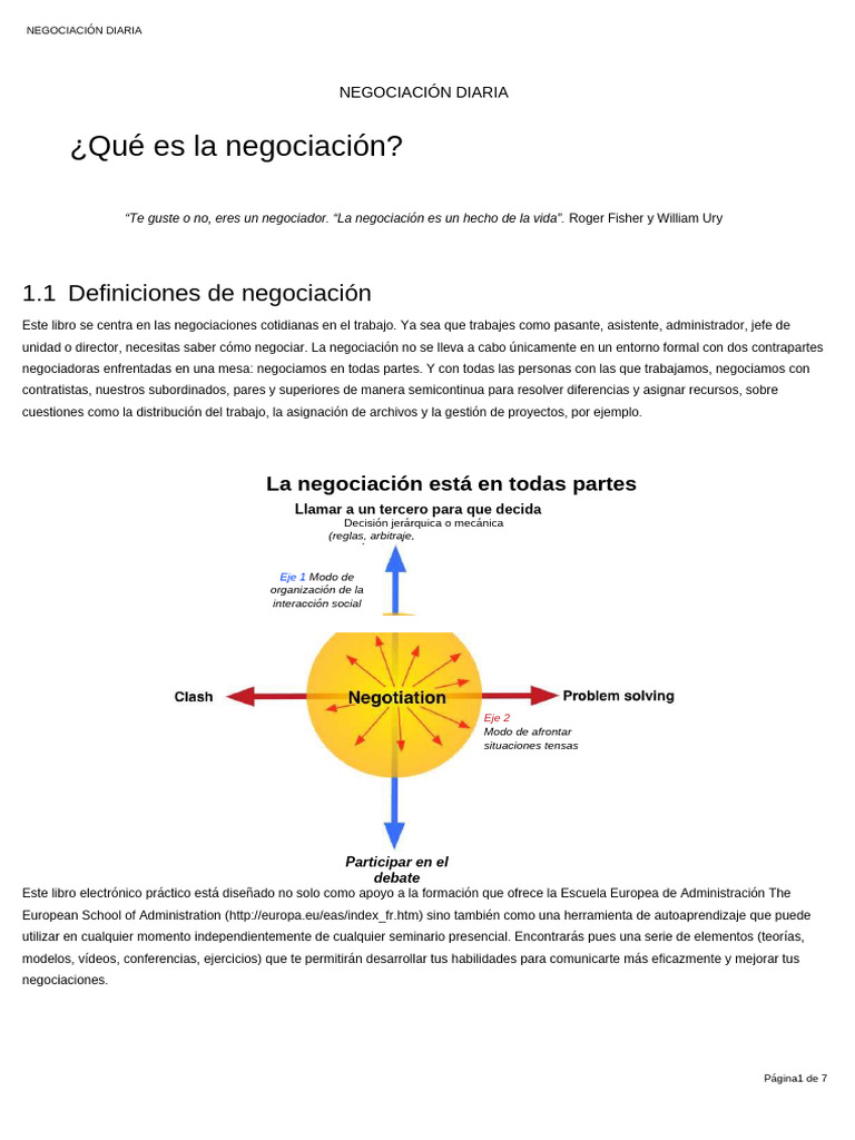Claves para la Negociación Diaria en el Trabajo | PDF | Negociación