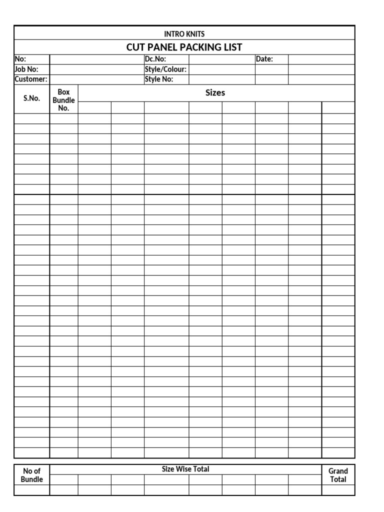 Cut Panel Report | PDF