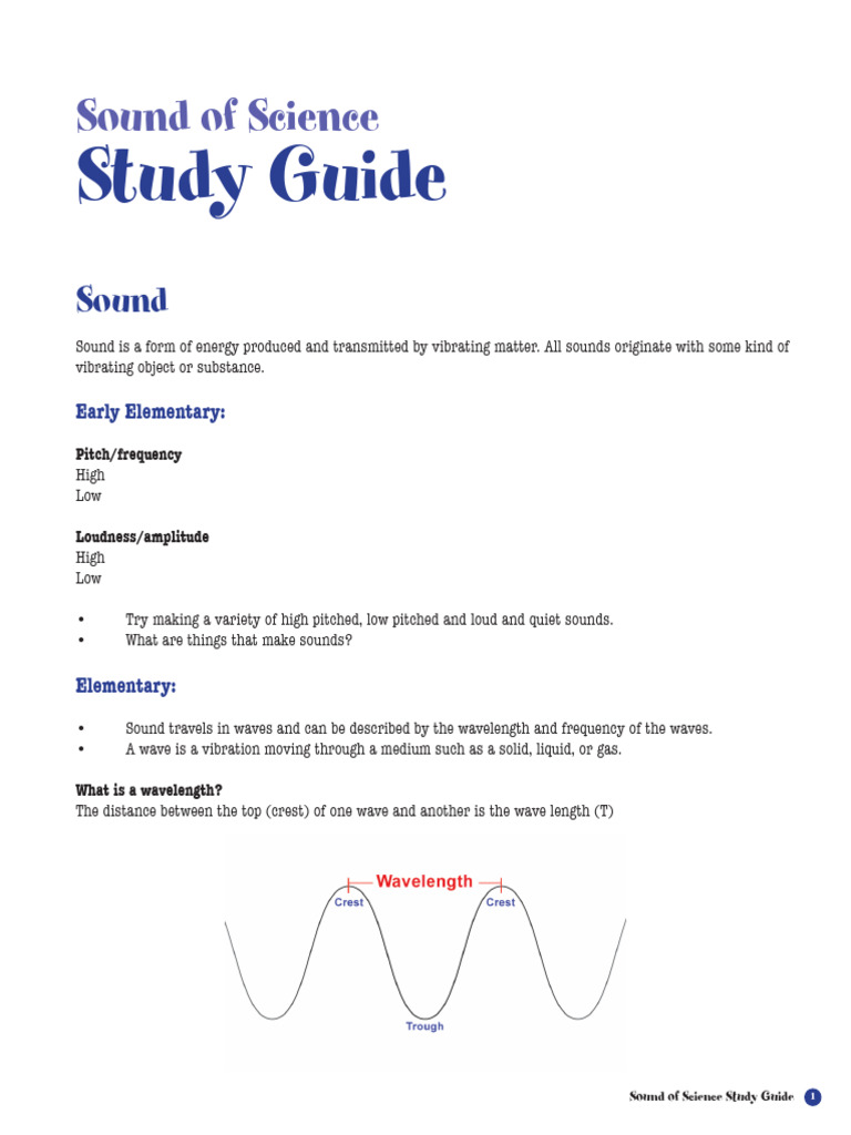 Sound and Electricity Study Guide | PDF | Ear | Electric Charge