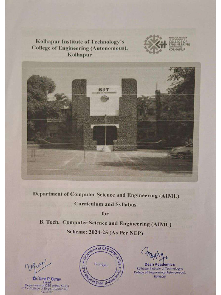 SY AIML Structure & Syllabus_compressed (1) | PDF | Discrete Mathematics | Matrix (Mathematics)