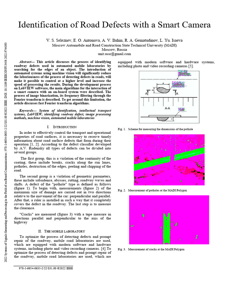 Identification_of_Road_Defects_with_a_Smart_Camera | PDF | Image ...