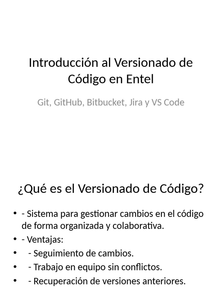 Guía de Versionado de Código en Entel | PDF
