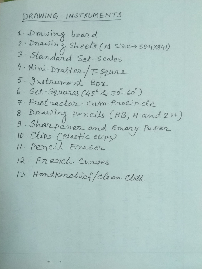 Engineering Drawing Tools Guide | PDF