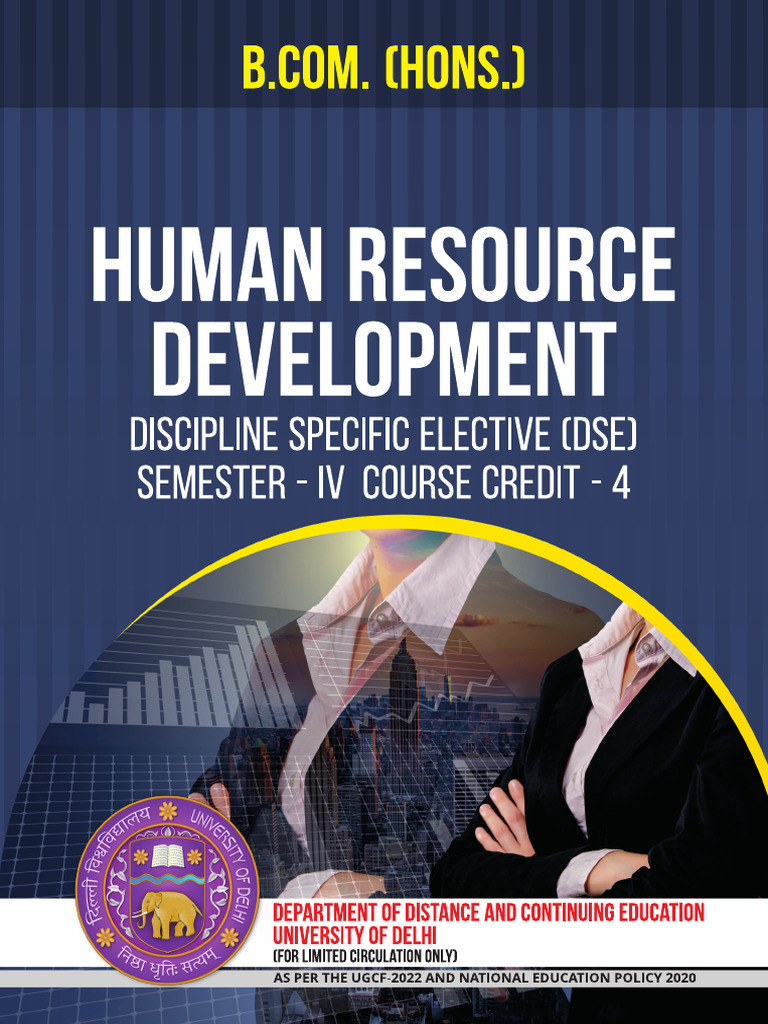HRD Nep Book Delhi University | PDF | Human Resource Management | Human ...