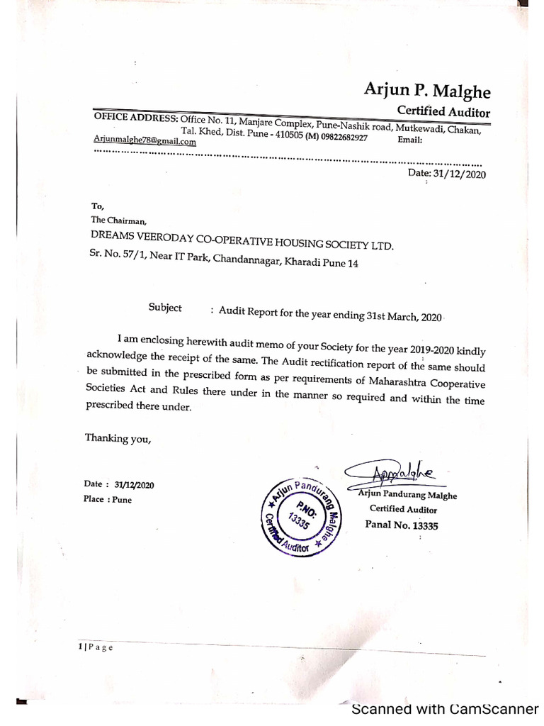 Audit Report 2020 2021 | PDF