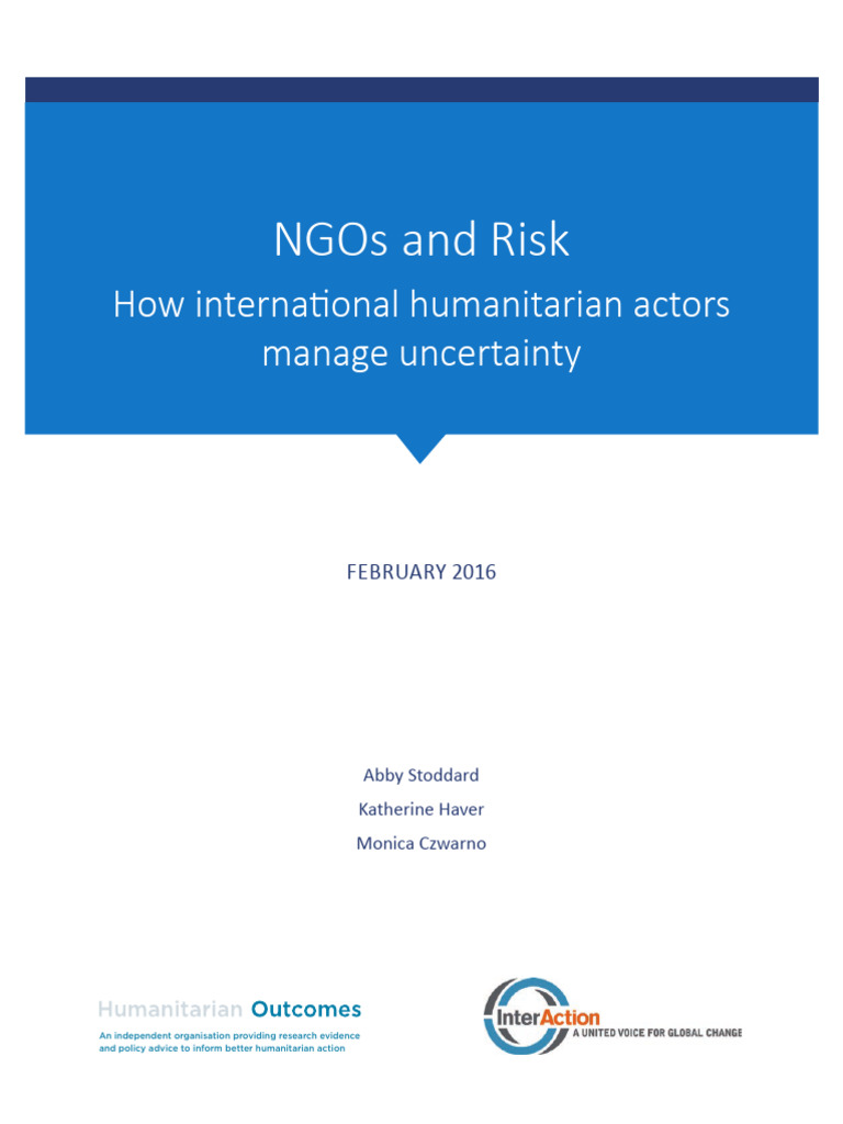 Ngo-Risk Report Web | PDF | Risk | Risk Management
