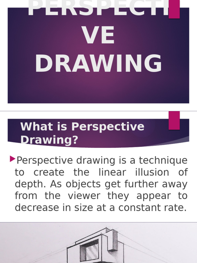 5th Lesson Perspective Drawing | PDF | Perspective (Graphical) | Horizon