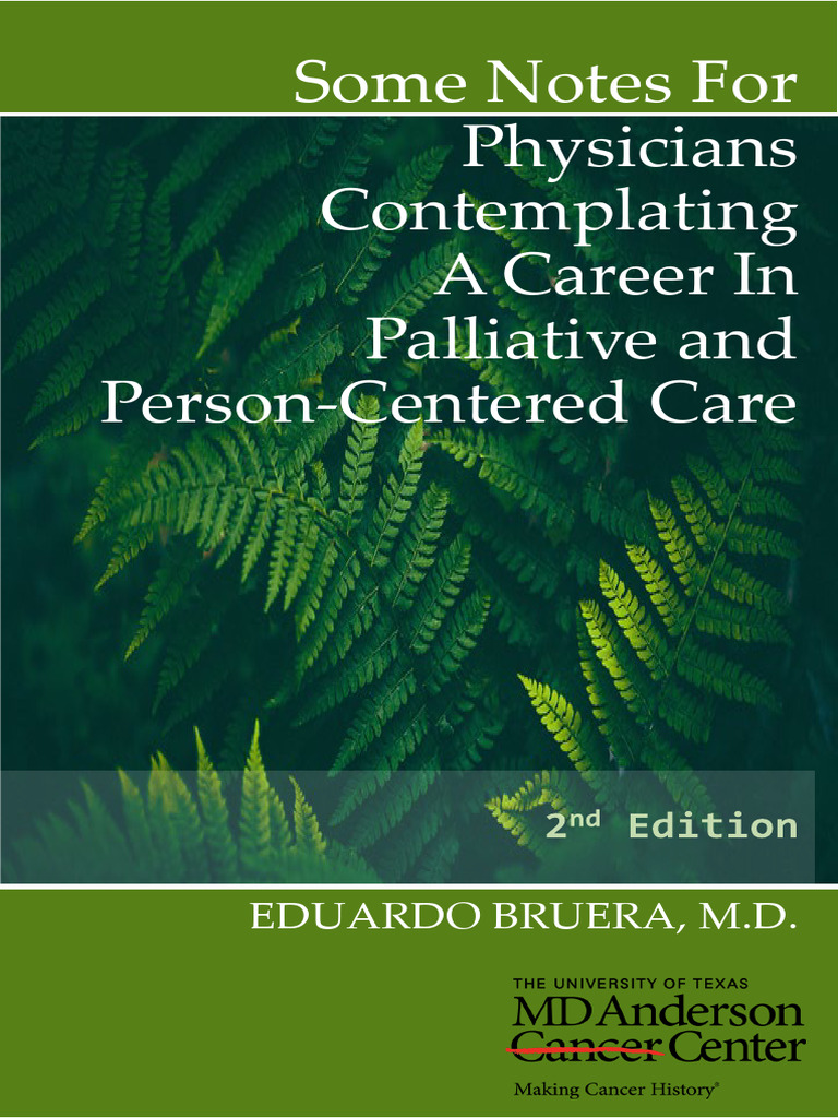 Some Notes For Physicians Contemplating PC 2nd Edition E - Bruera | PDF ...