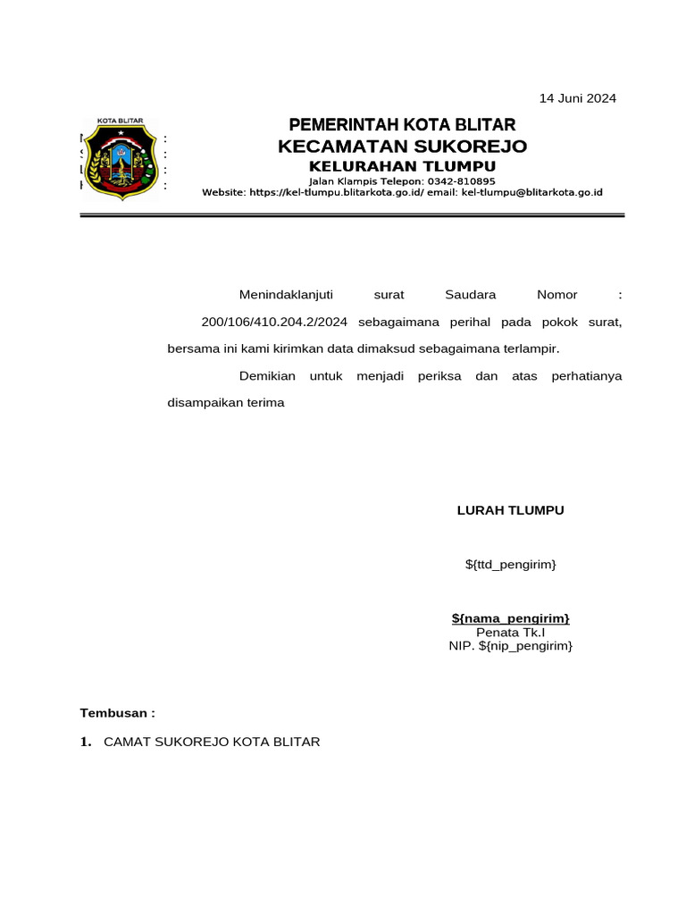 Contoh Surat | PDF