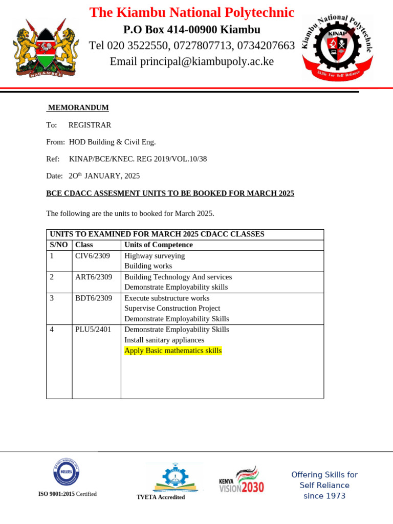 March 2025 CDACC Exam Units | PDF | Engineering | Civil Engineering
