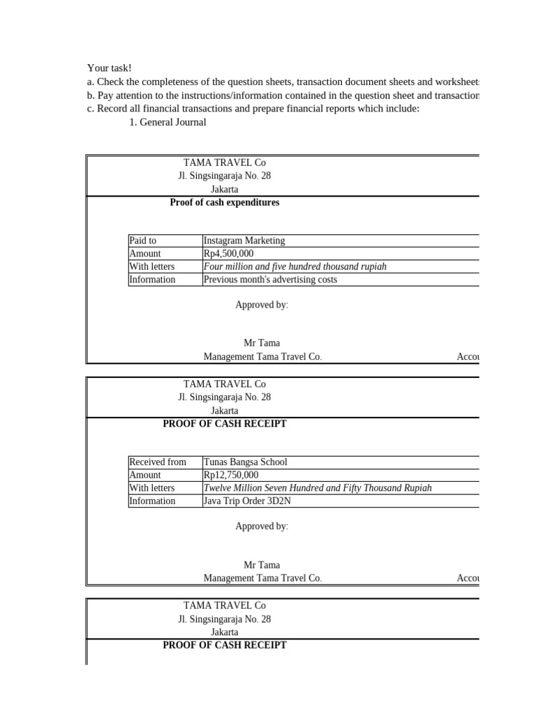 Daily Test 4 Session | PDF | Receipt | Bookkeeping