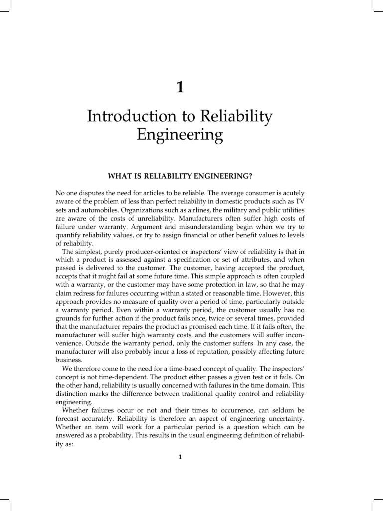 Unit IV Reliability | PDF | Reliability Engineering | Strength Of Materials