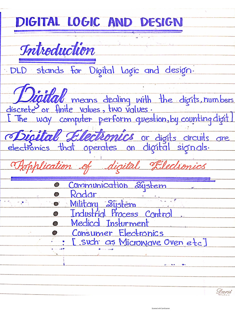 DLD Notes Part 1 | PDF