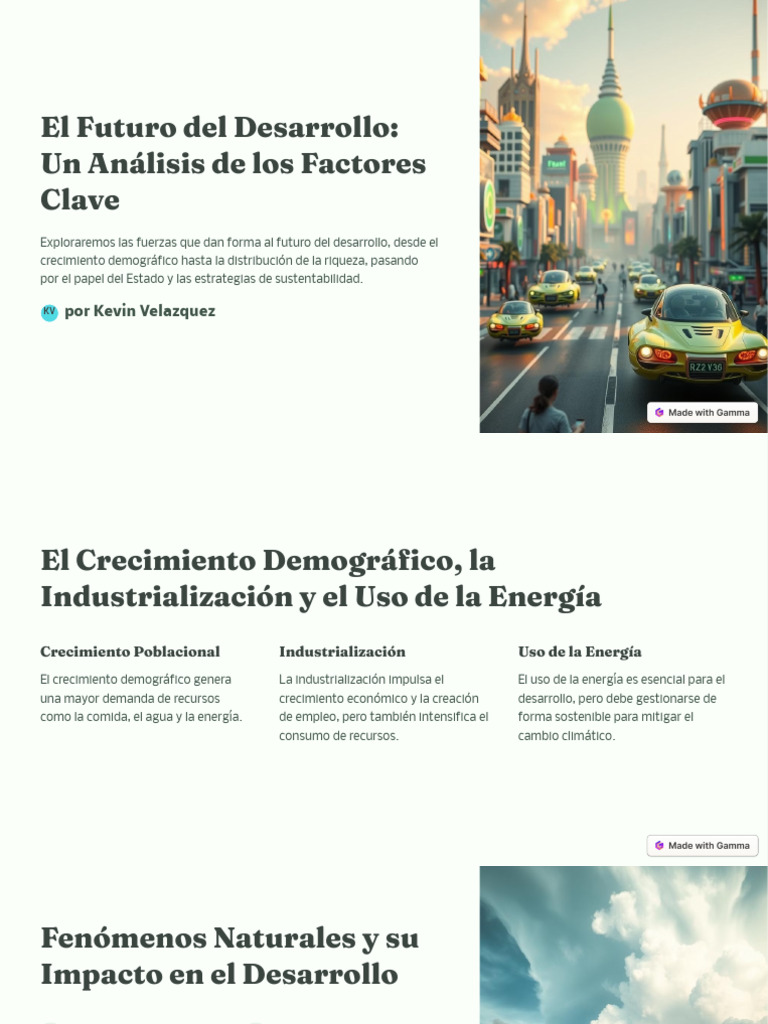 El Futuro Del Desarrollo Un Analisis de Los Factores Clave | PDF ...