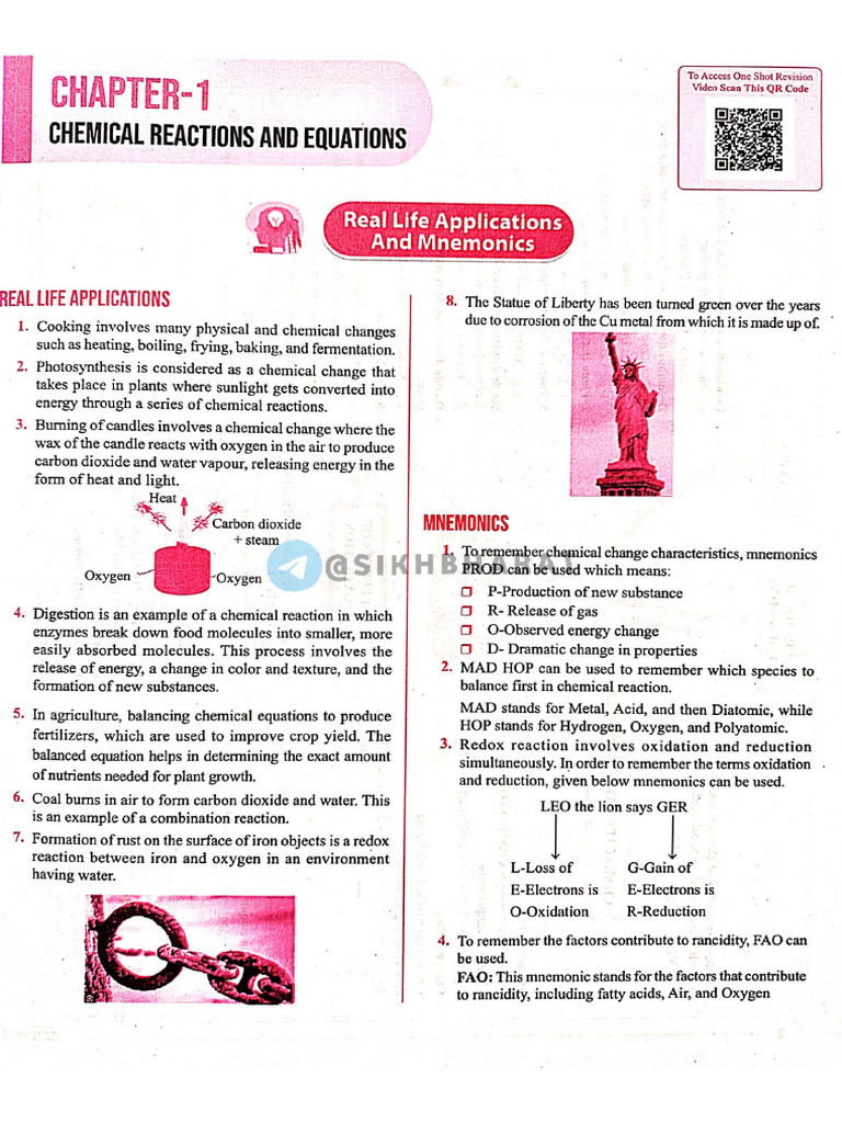 PW Science Cheat Sheet | PDF