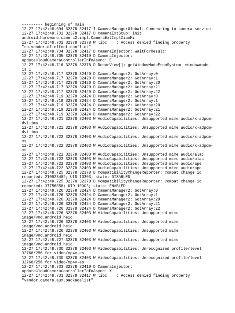 Log Cat 1735310568630 | PDF | Software | Computing