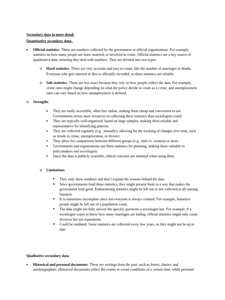 Understanding Secondary Data | PDF | Sampling (Statistics) | Questionnaire