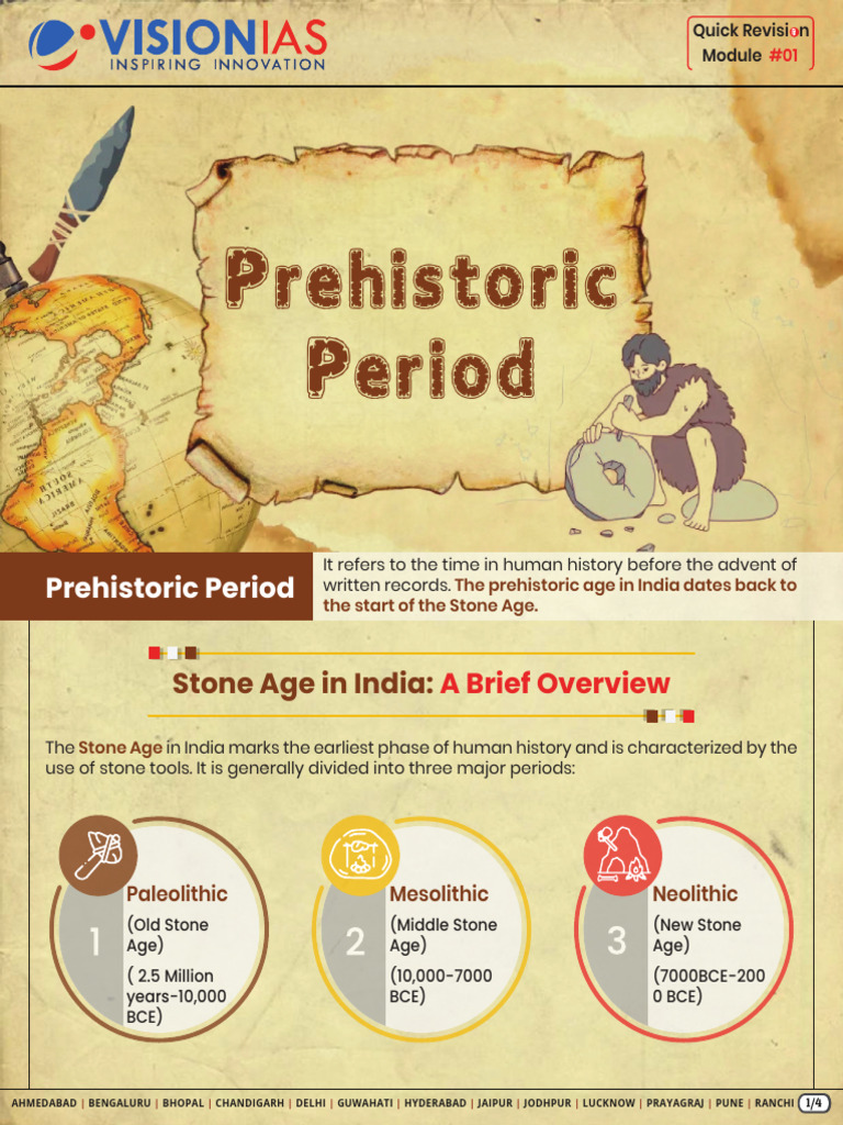 Ed2c1 Prehistoric Period | PDF | Stone Age | Paleolithic