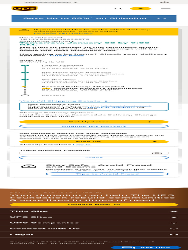 Tracking UPS - United States | PDF | United Parcel Service | Computing