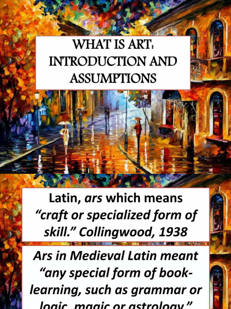 What Is Art Introduction and Assumption | PDF