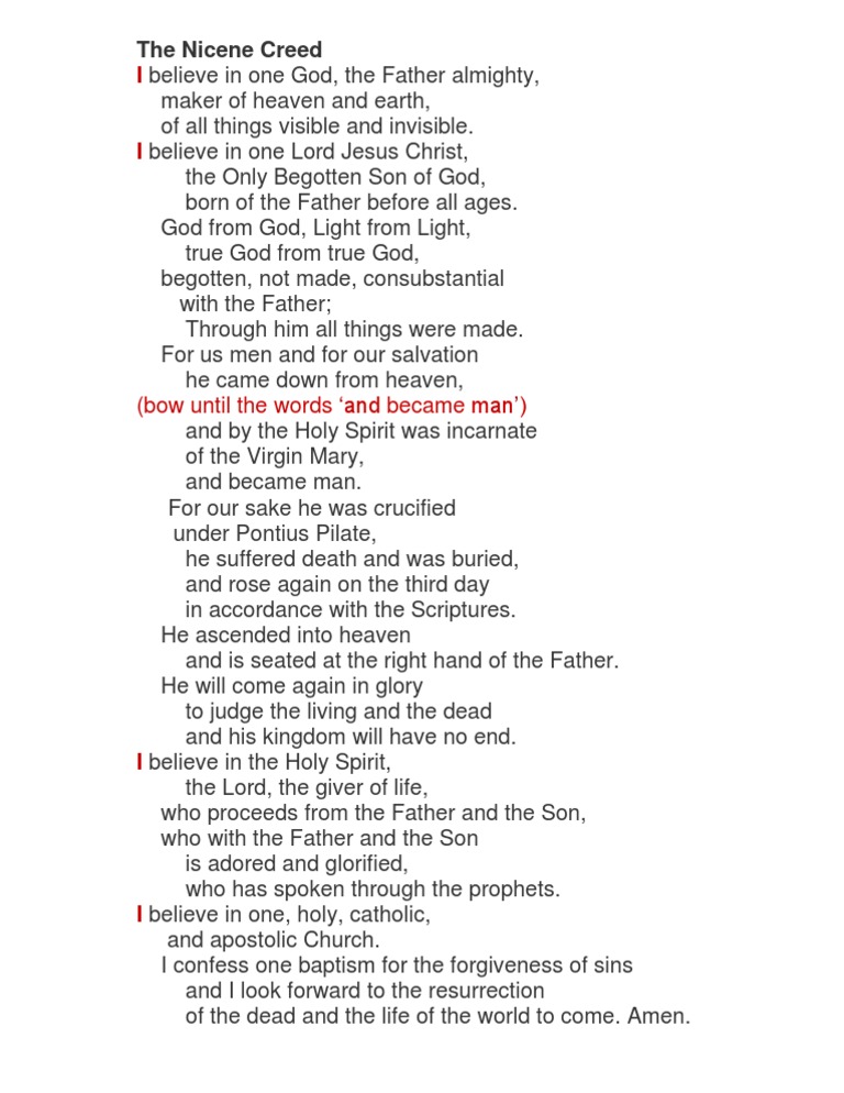 The Nicene Creed