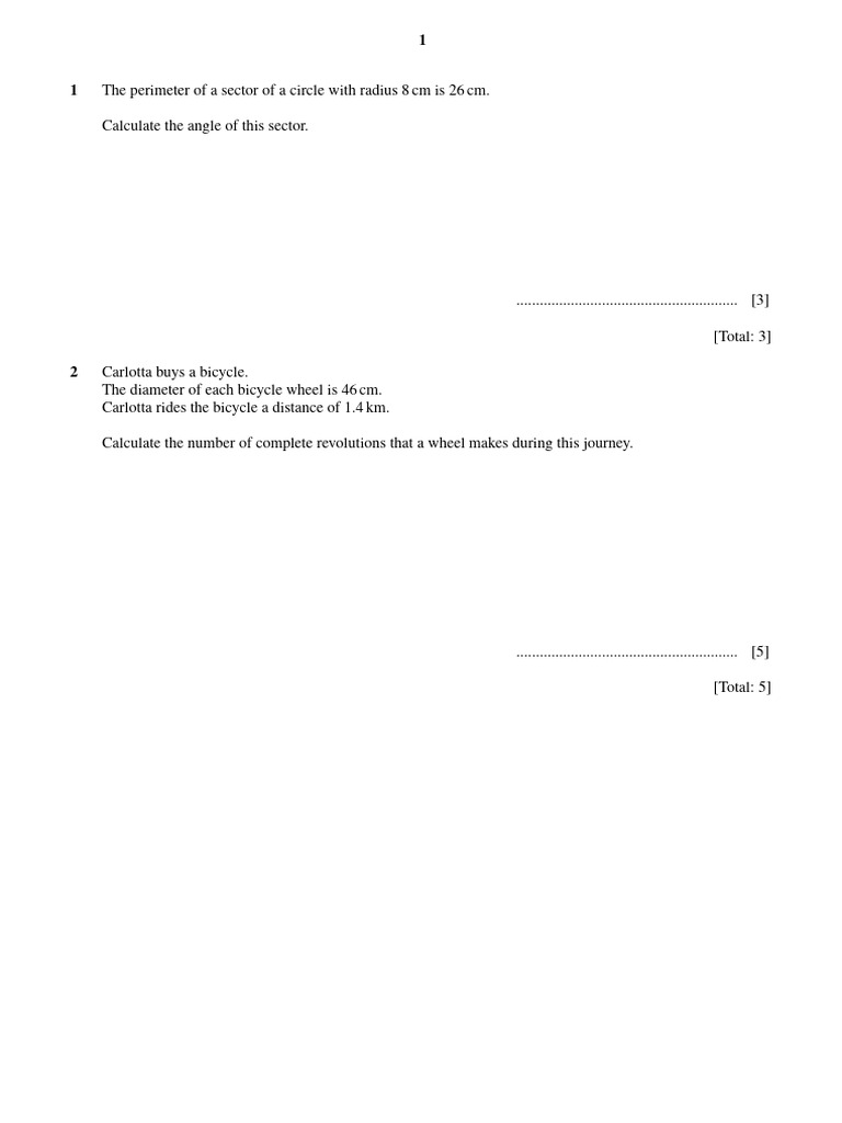 Mensuration and Circle Theorems Practice Questions | PDF | Area | Circle